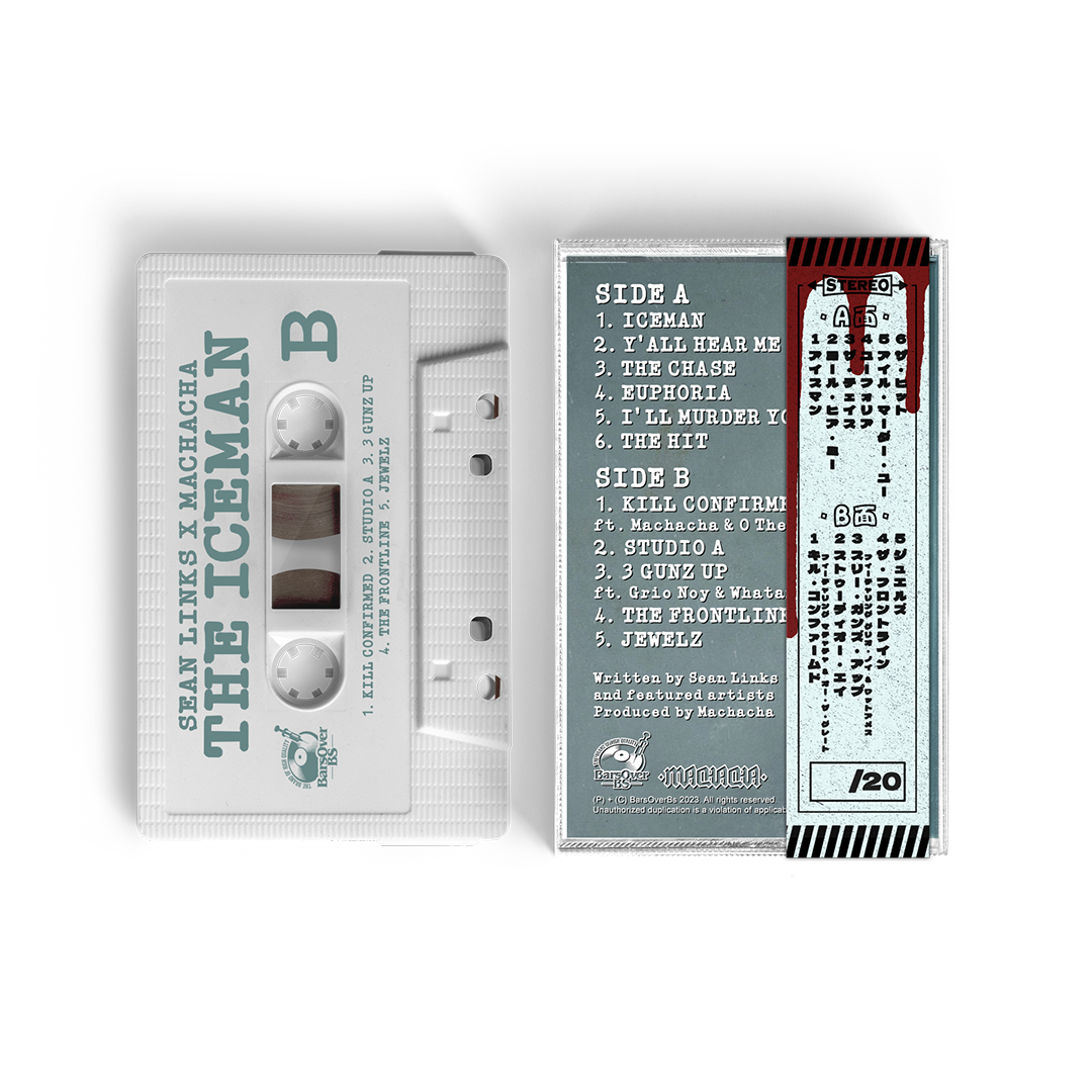 Sean Links x Machacha - The Iceman (Cassette Tape With Obi Strip) – BarsOverBS Records